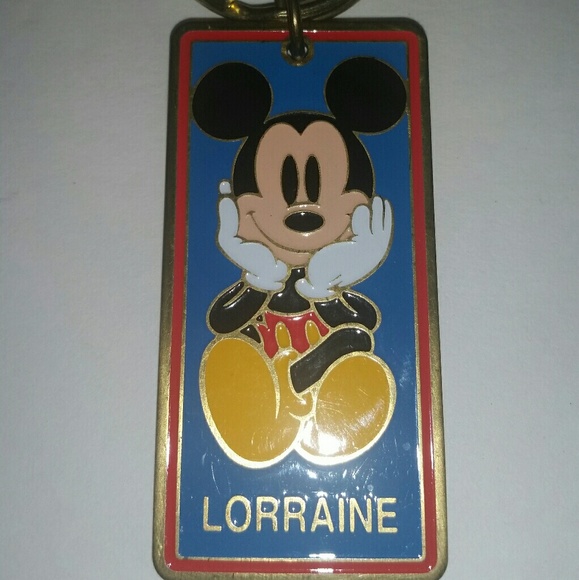 Disney | Accessories | Vintage Mickey Mouse Key Chain Personsalized ...